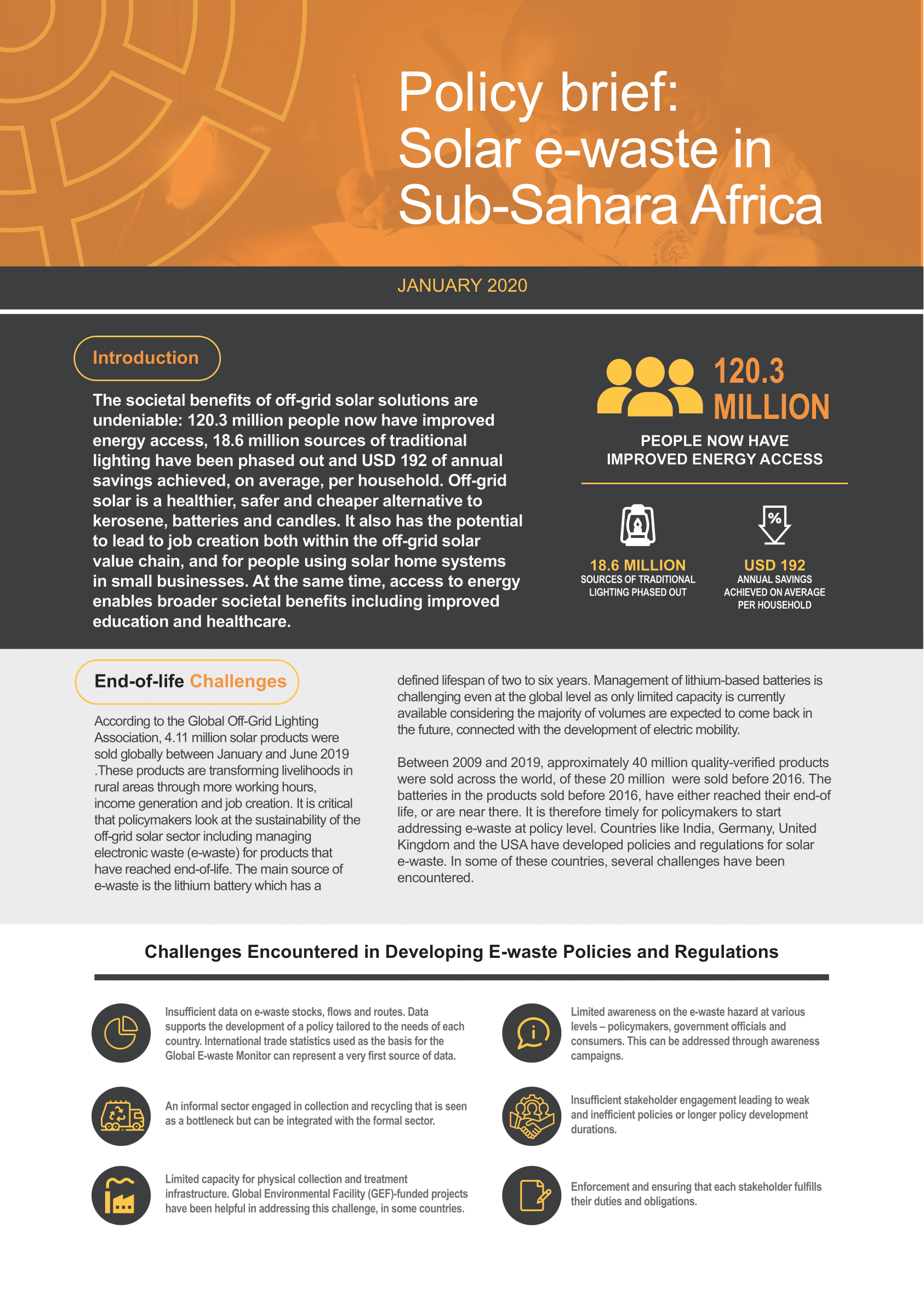 Policy Brief: Solar E-waste in Sub-Sahara Africa - AFRICA CLEAN ENERGY ...